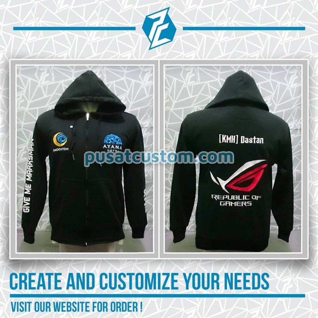 Bikin Jaket Sablon Bordir Custom Satuan Lusinan - Pusat Custom